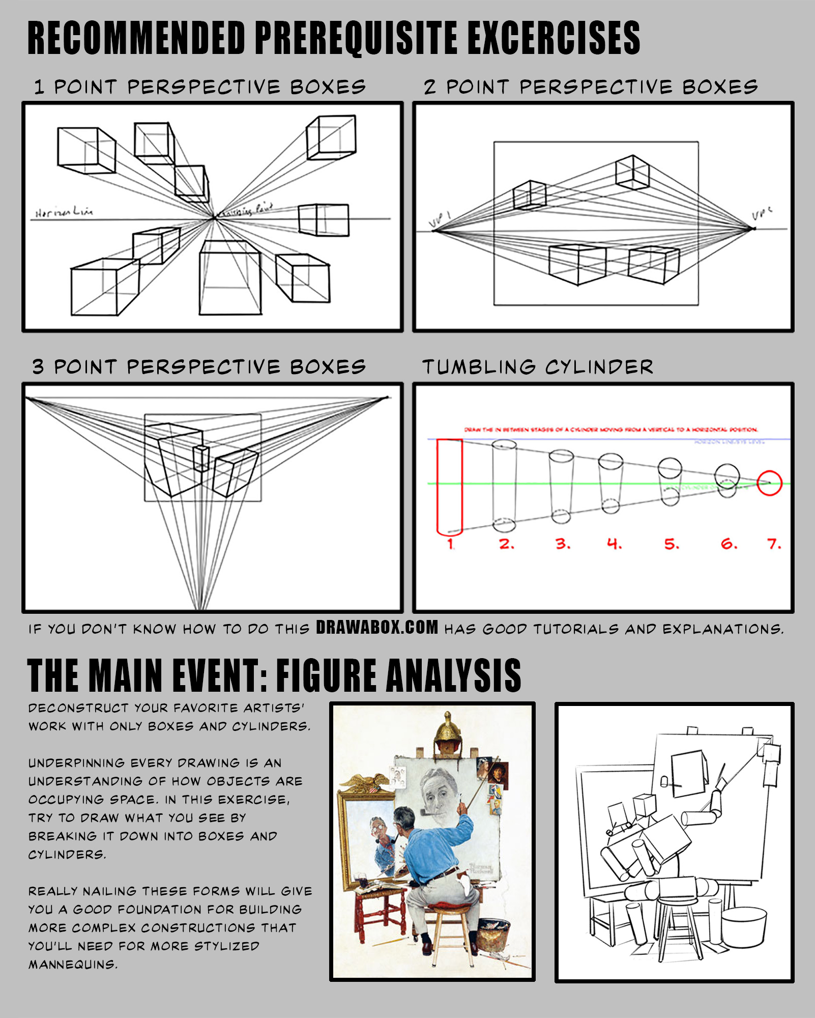 Proko - Figure Analysis in Boxes and Cylinders Exercise