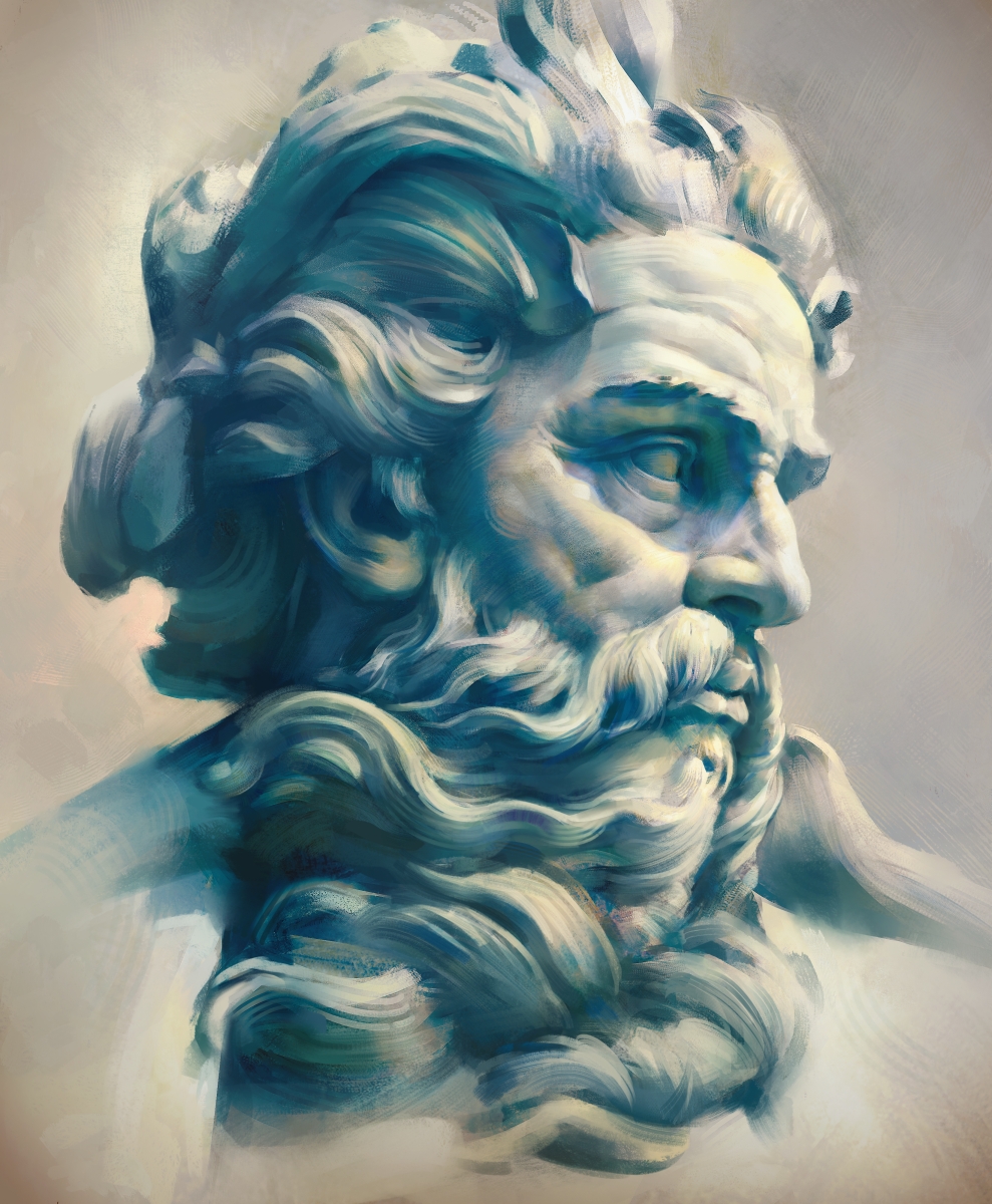 Proko - Bust of Poseidon, feedback are welcome!