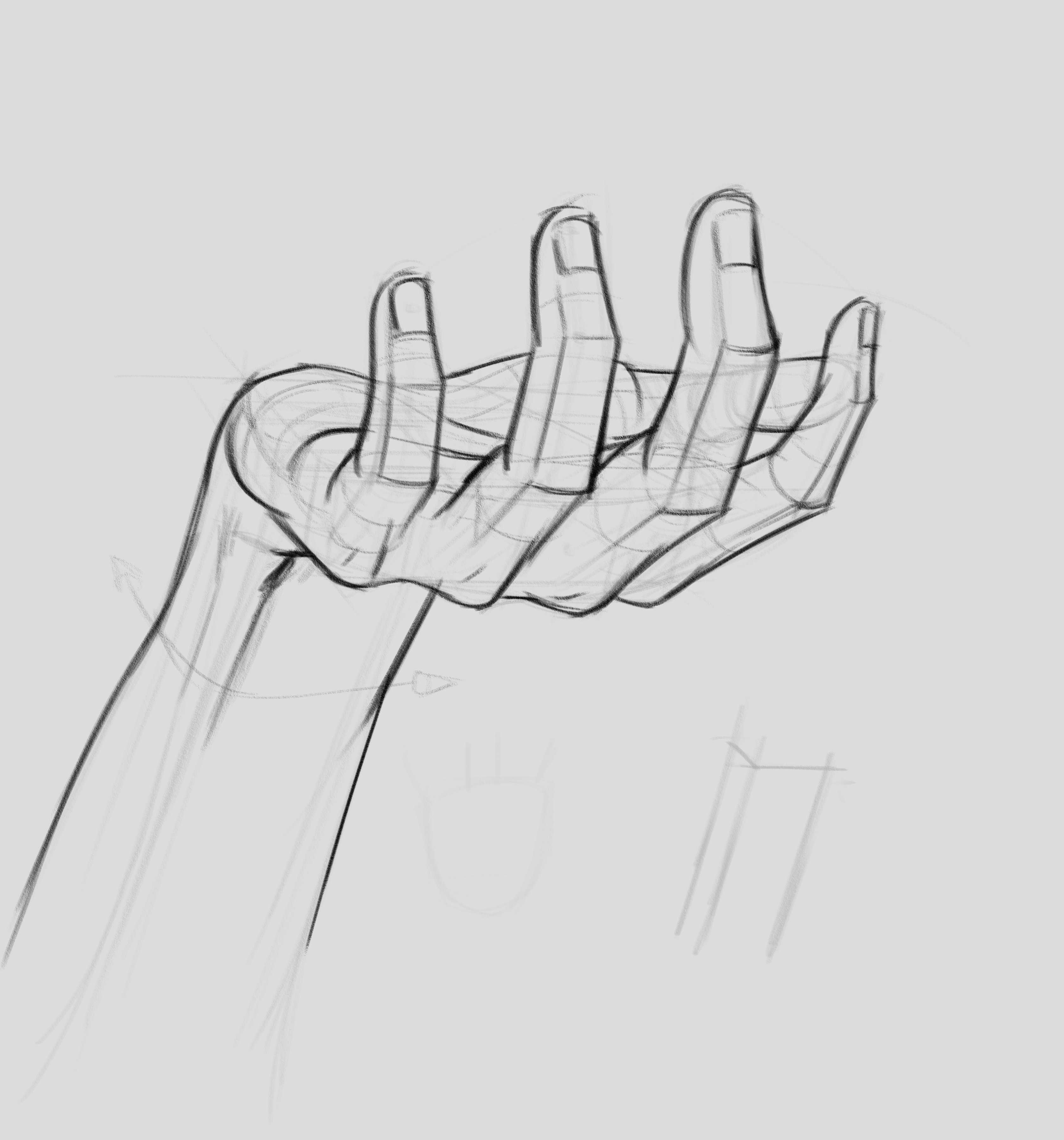How To Draw A Hand Reaching Out