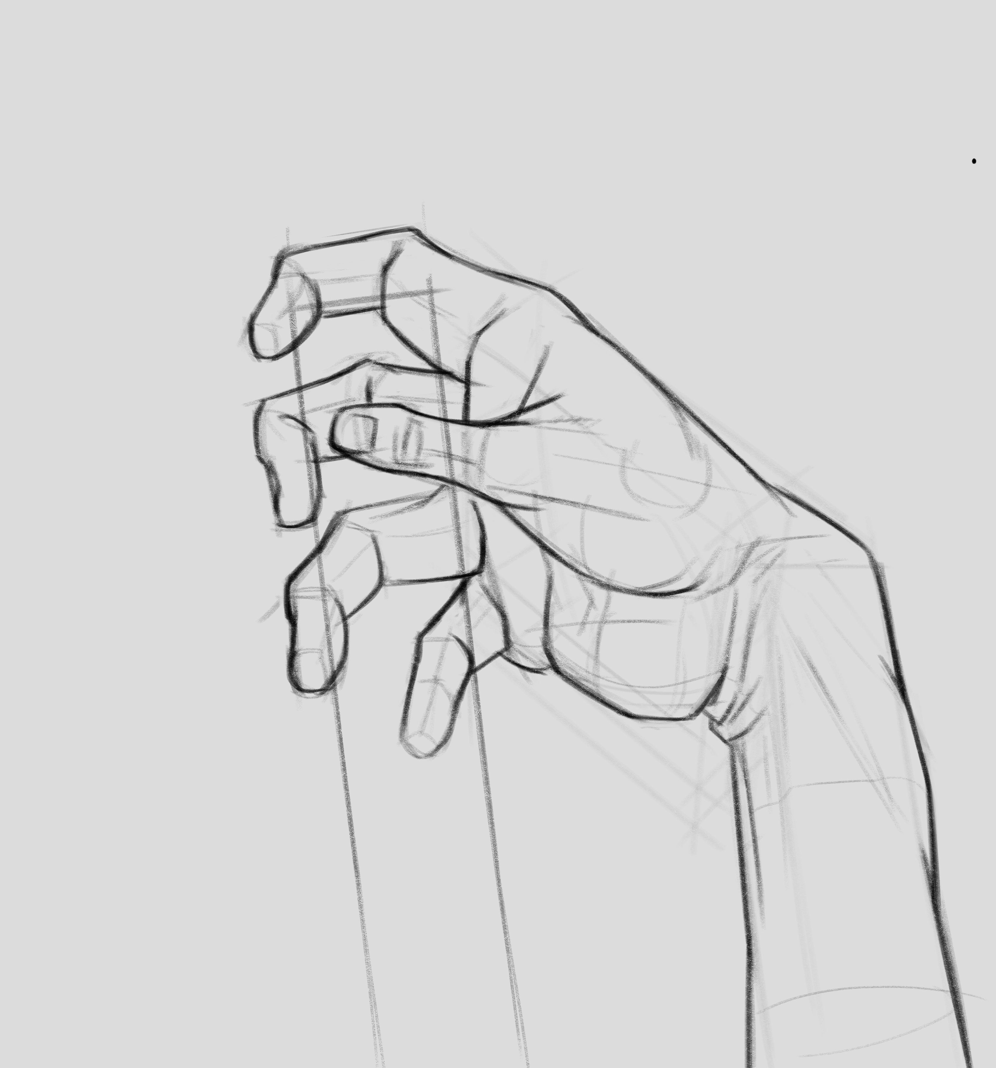 Right Fist Drawing Reference