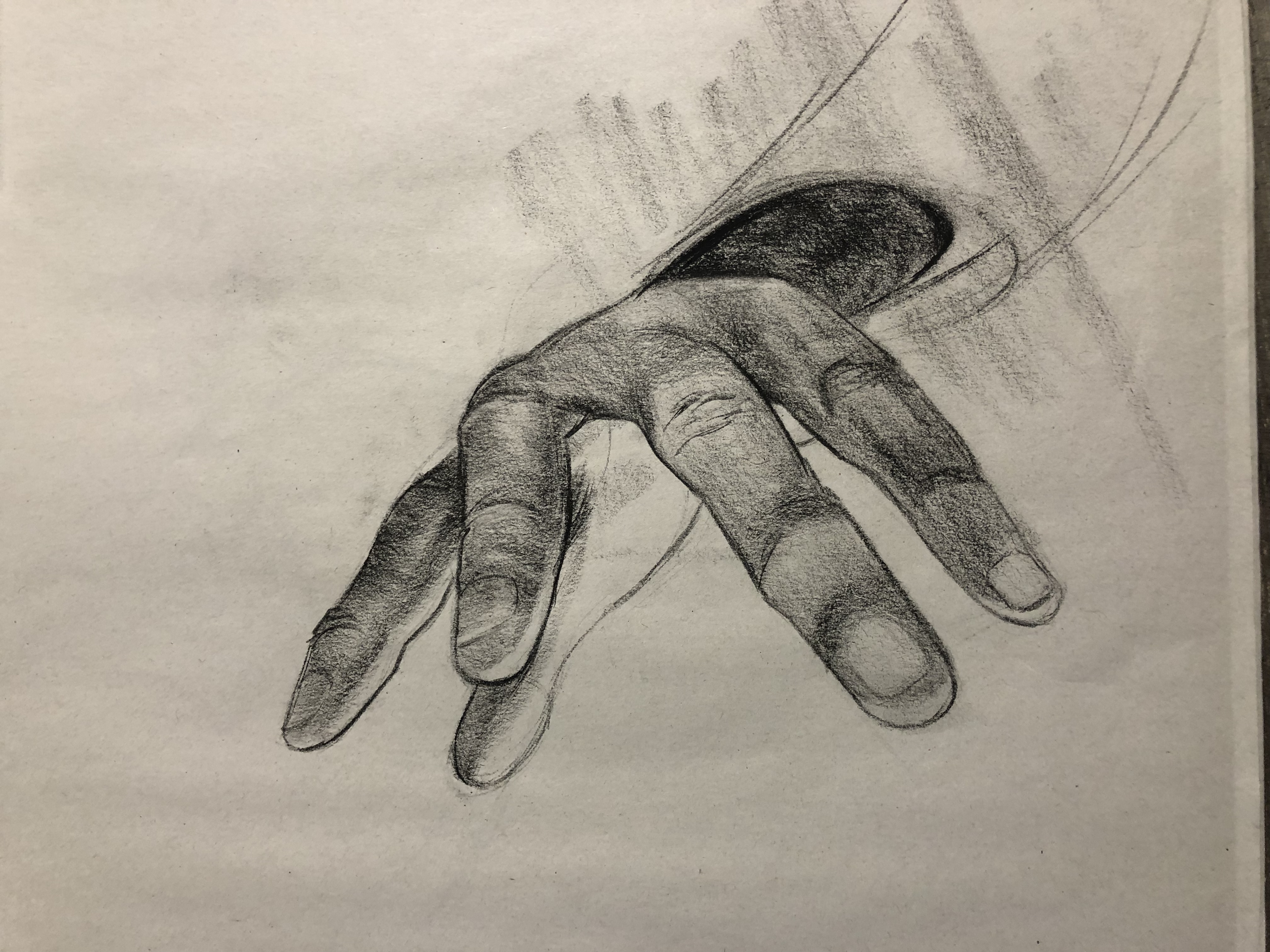 Foreshortening Hand Drawing