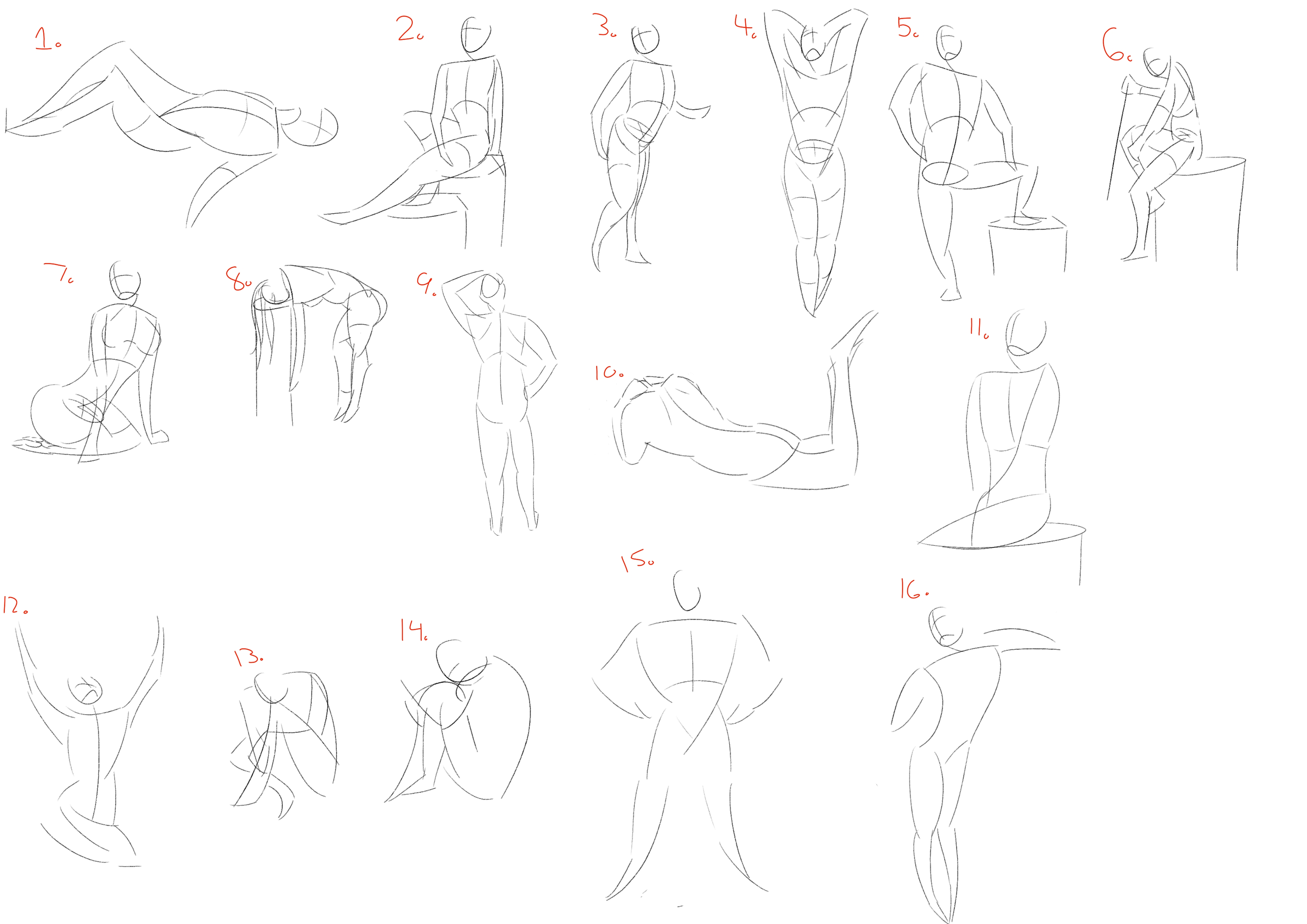 Human Poses Drawing Reference