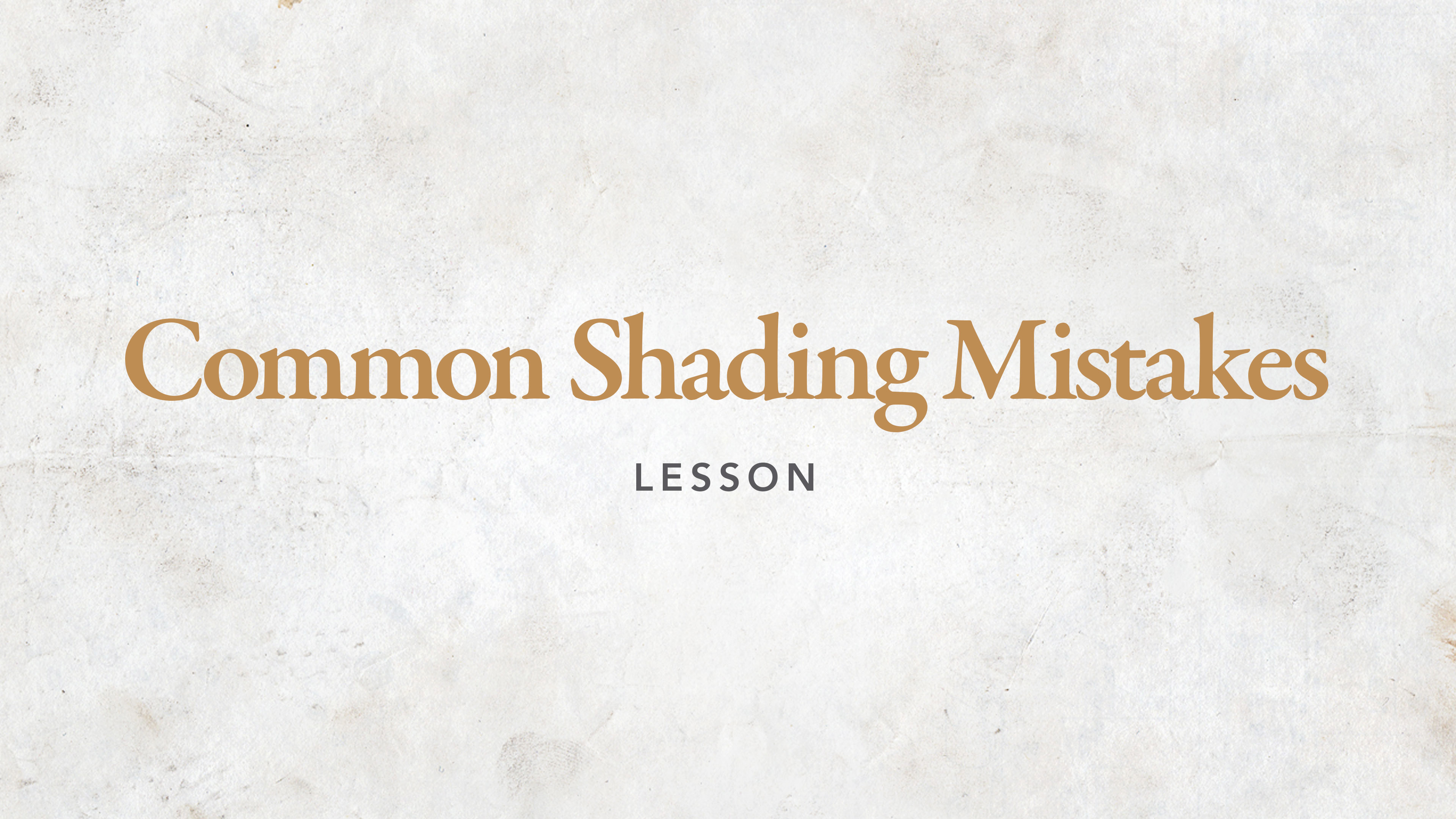 Proko Common Shading Mistakes