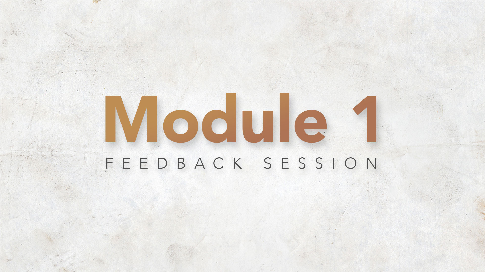 Proko - Module 1 Feedback – 21 Dec 2021