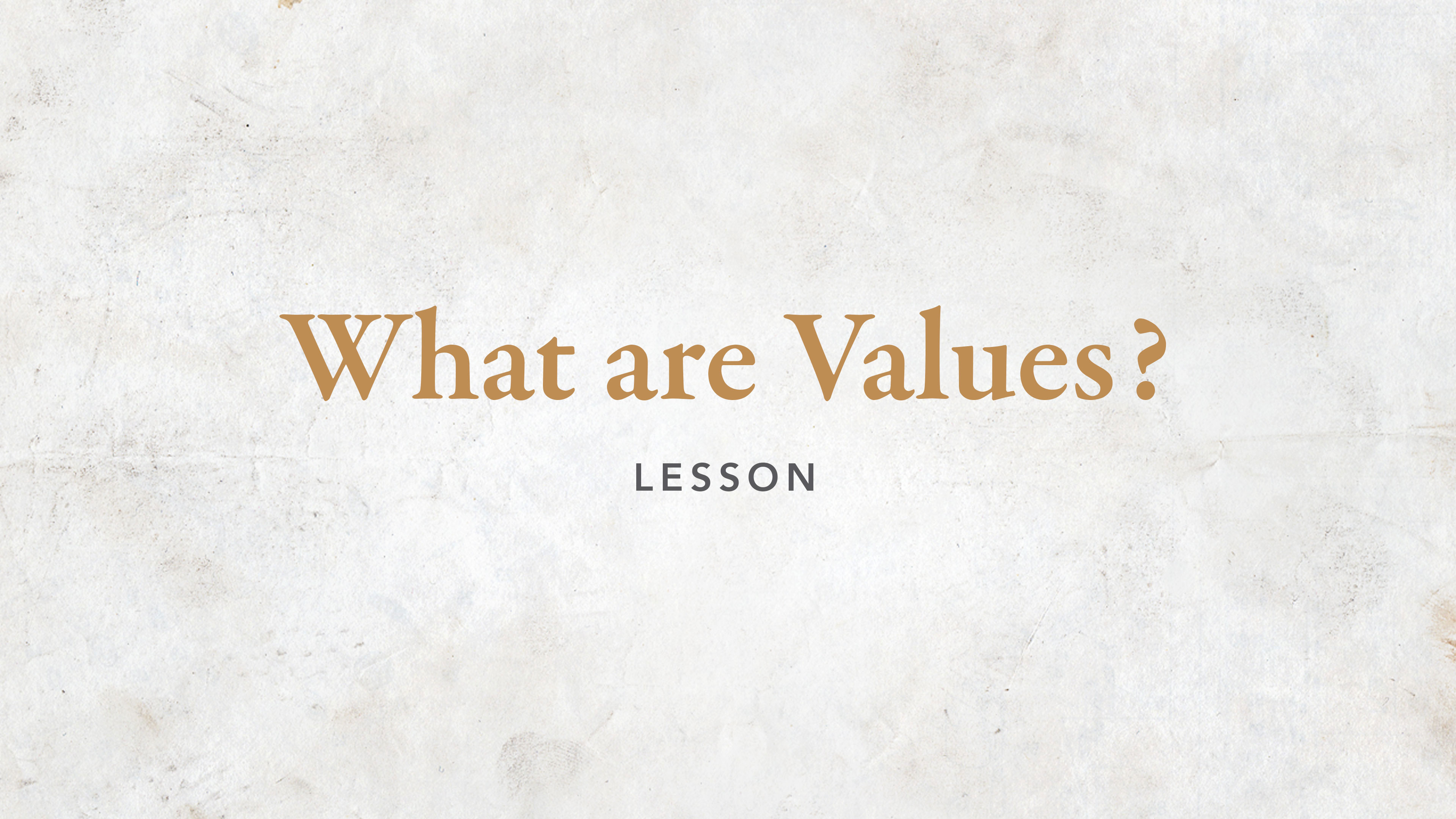 Proko - What are Values?