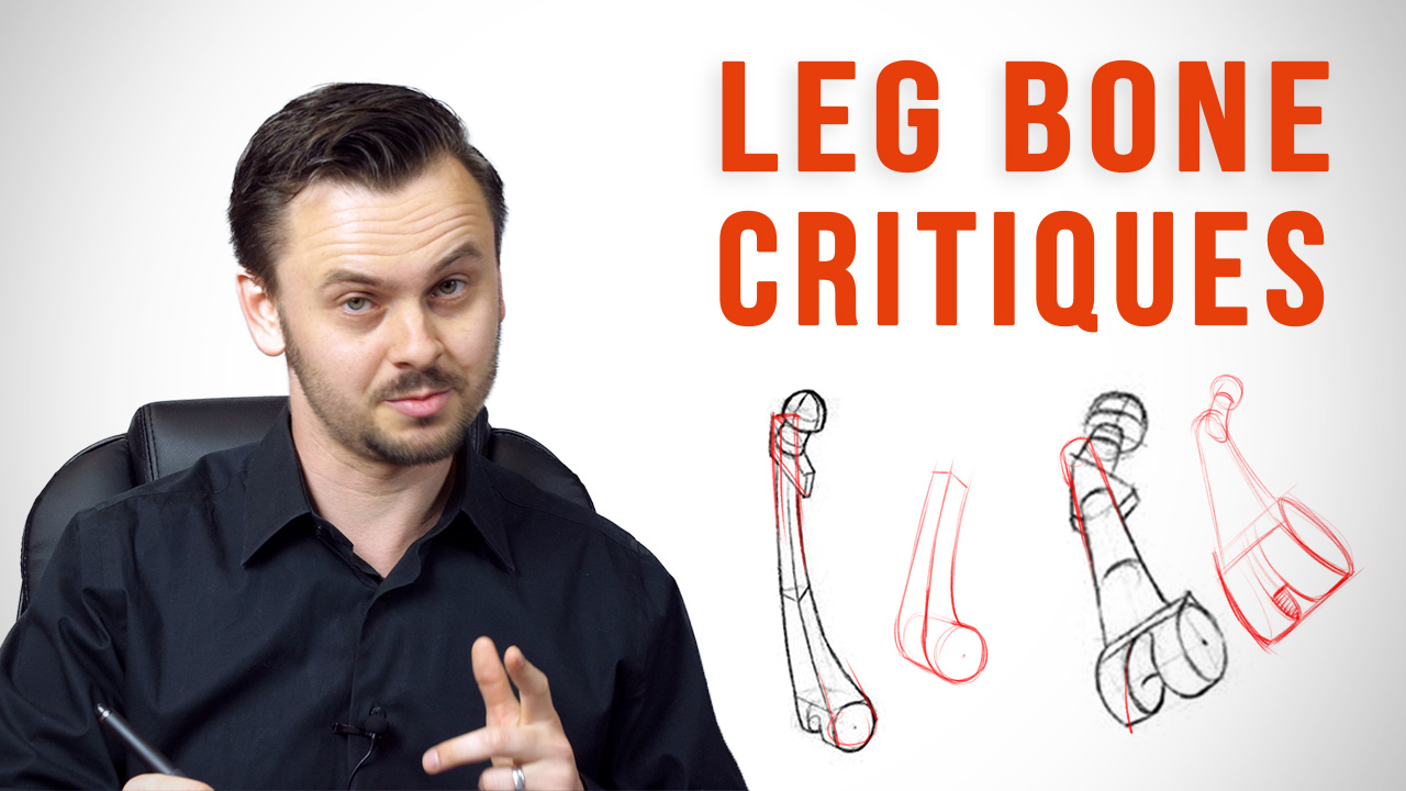 Proko Anatomy Critiques Leg Bones