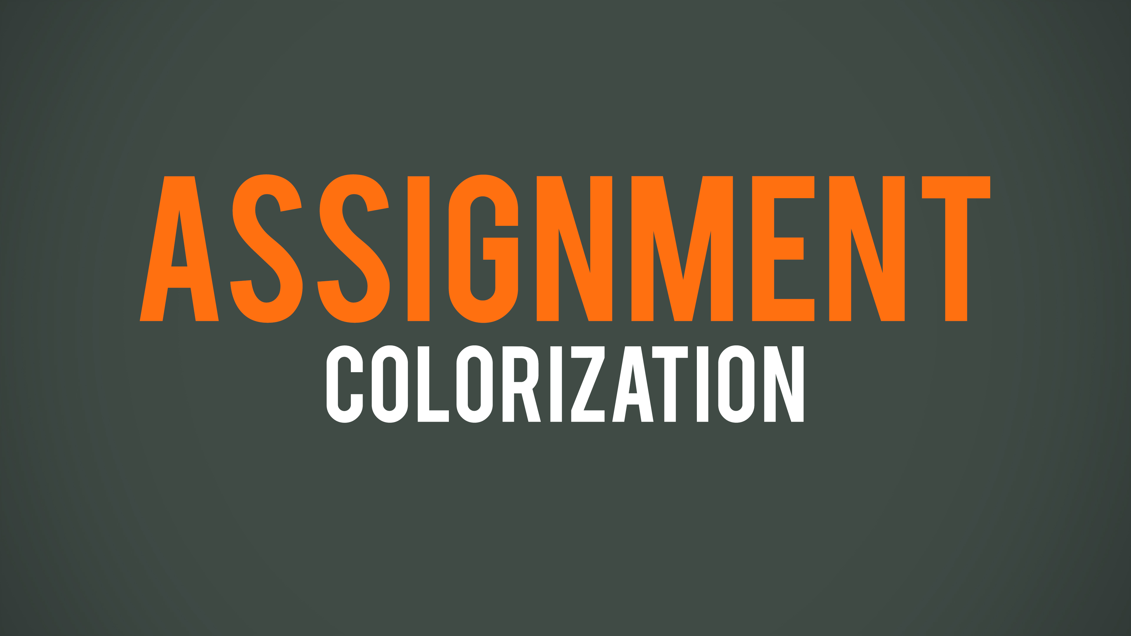 Proko - Assignment - Colorization