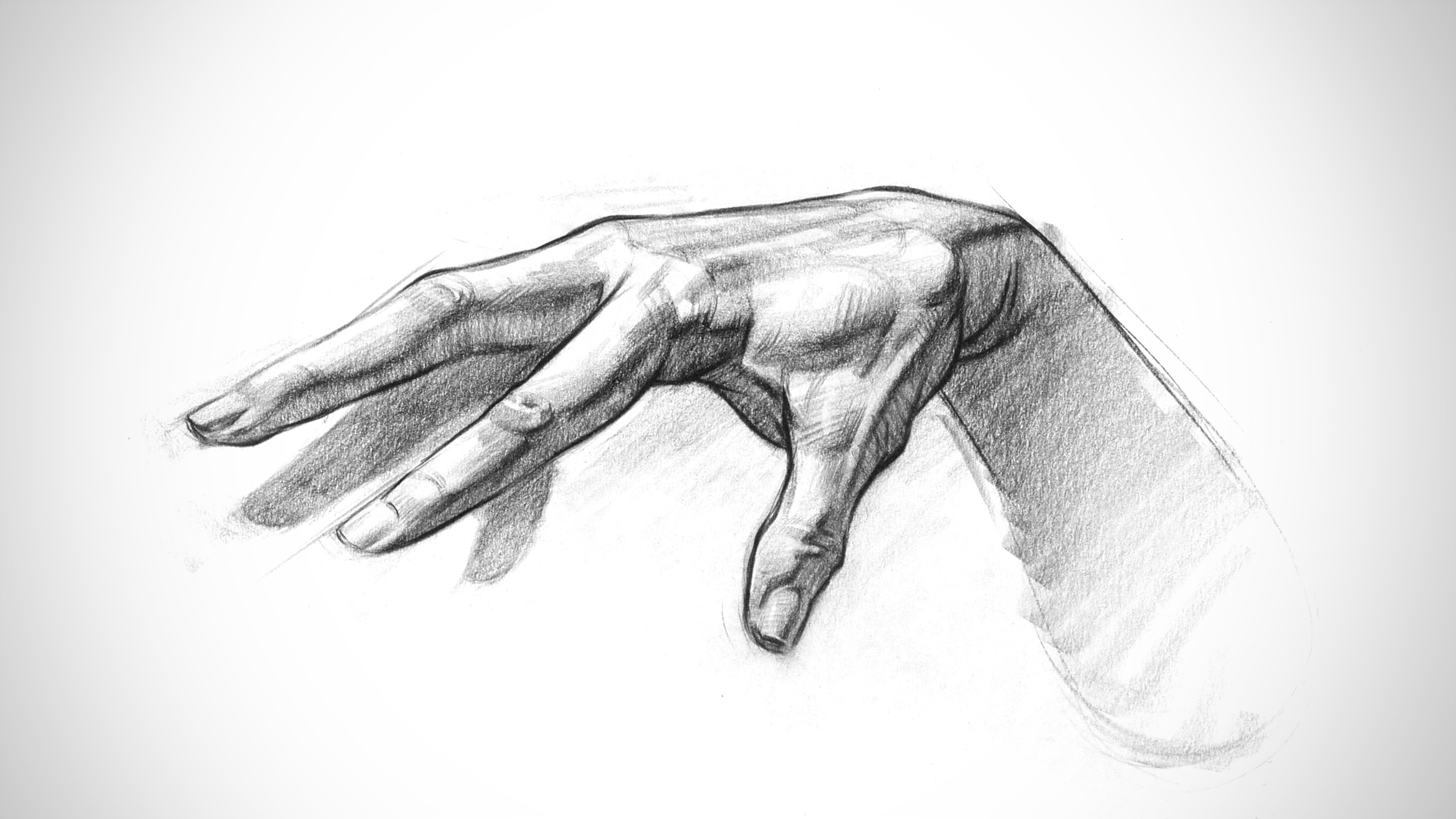 Proko - Hand Assignment Part II Example 4 - Drawing and Shading Hands