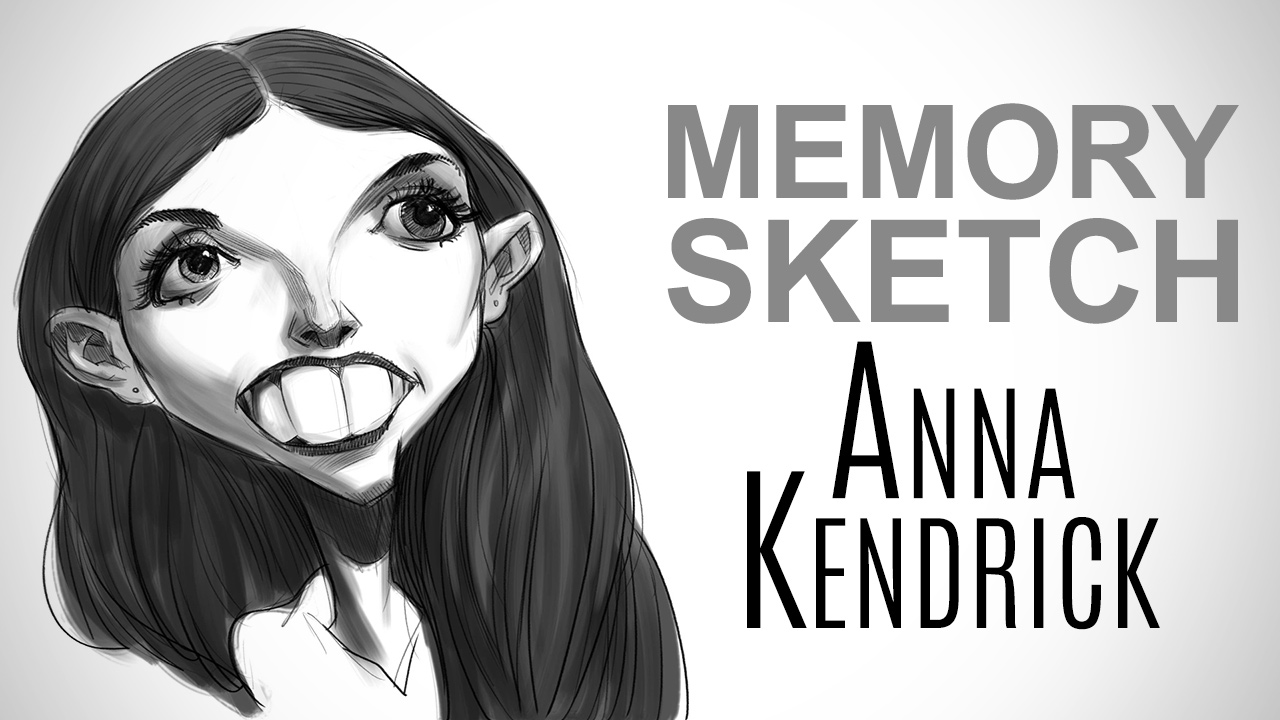 Proko - Memory Sketch - Anna Kendrick