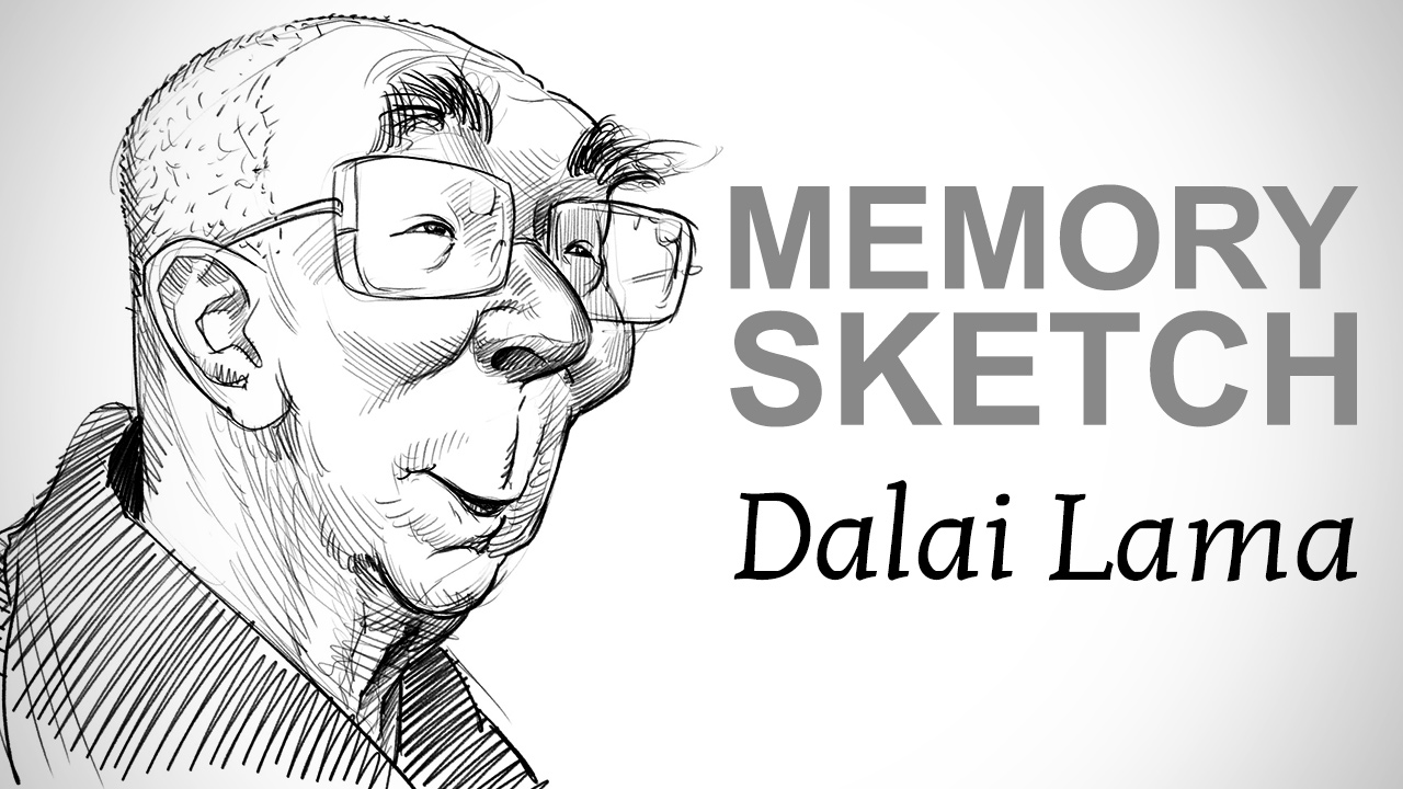 Proko - Memory Sketch - Dalai Lama